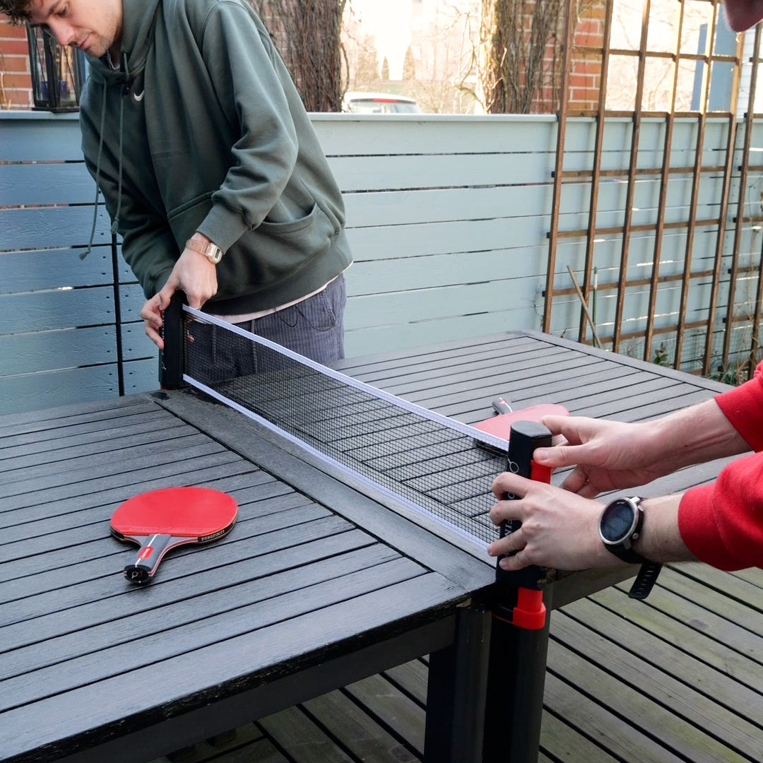 Pongfinity Portable Table Tennis Net - Play Ping Pong Anywhere